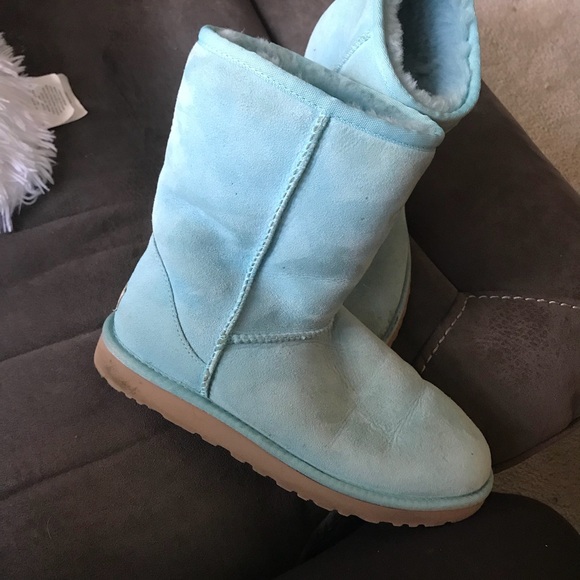 UGG | Shoes | Baby Blue Ugg Boots Size 8 | Poshmark